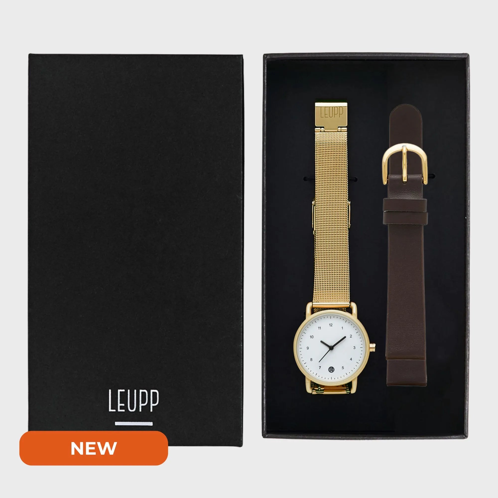 Gold & Pecan | Etsu Gift Set Watch For Women – LEUPP Watch