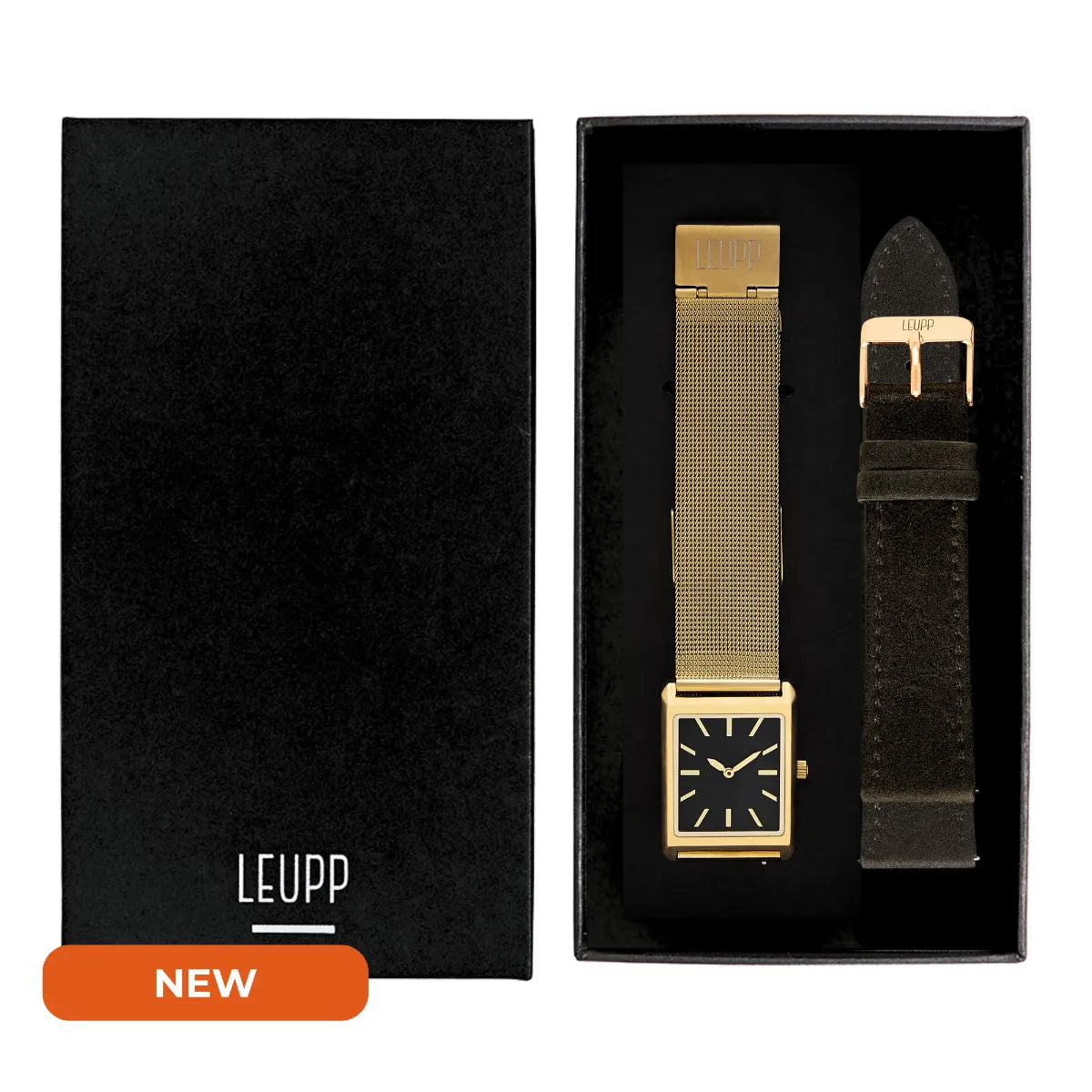 Gold & Black Piña | Kyo Gift Set – LEUPP Watch