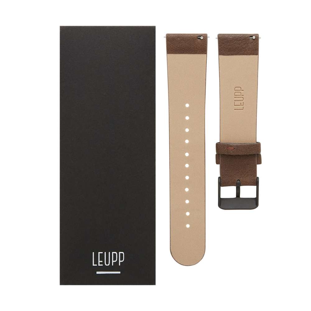 LEUPP Chesnut Brown Strap 20mm | For Men and Women – LEUPP Watch
